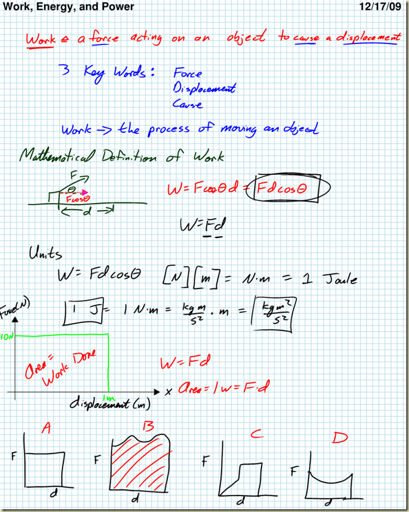 Intro to Work and Power - Regents Physics